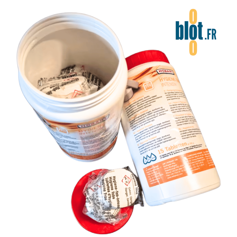 HYGIENE-TAB - HOBART - Tablettes Désinfectantes [1 kg / 15 Tablettes]